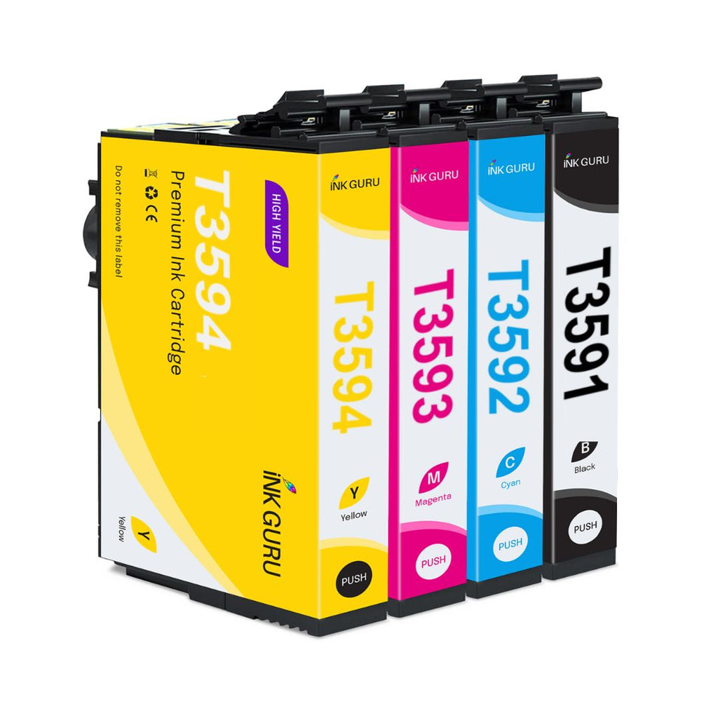 Epson 35XL Ink - Pack of 4 Value Multipack. High Capacity 35XL Compati ...