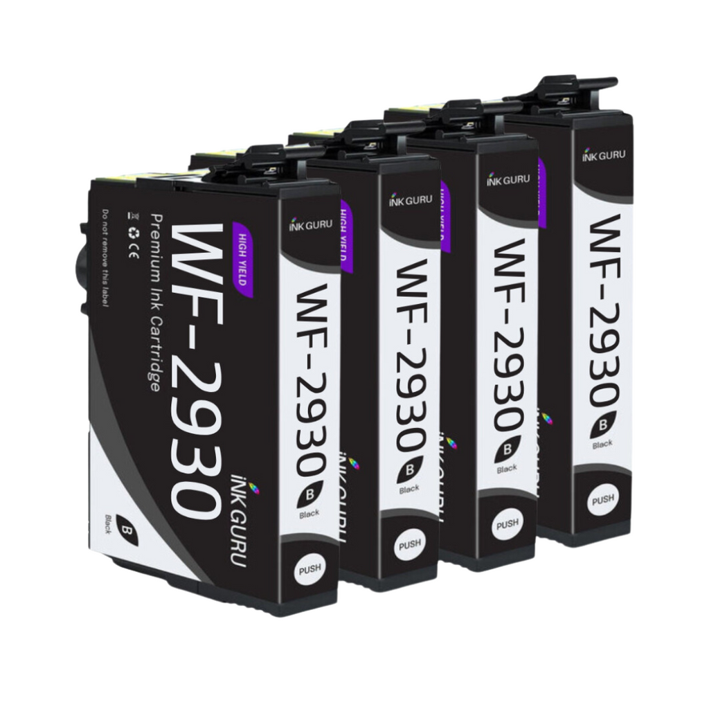 Epson Workforce WF-2930DWF Black Ink - 4 Black Value Pack. High Capaci ...